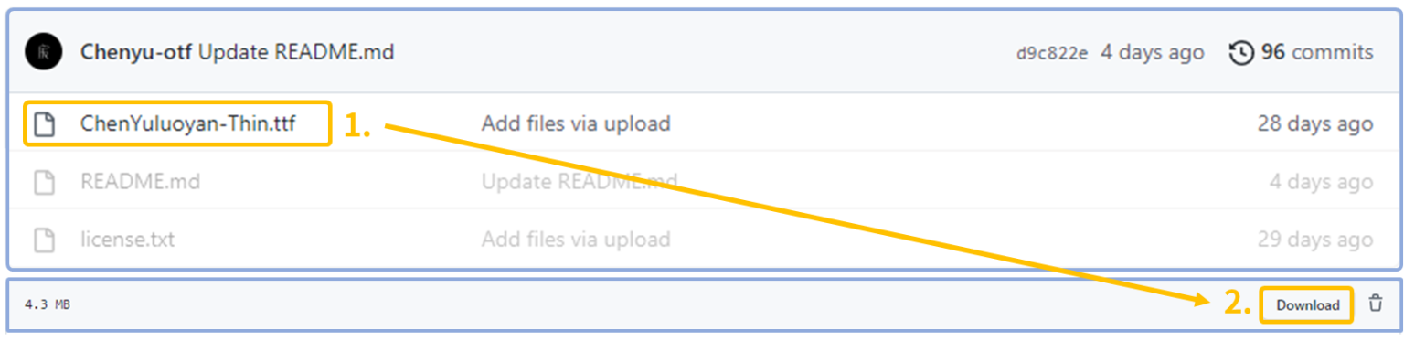 辰宇落雁體免費中文開源授權手寫字型下載，可自由使用、散佈、改作！