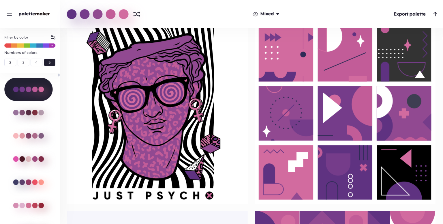 PaletteMaker 免費線上配色工具，實際運用色彩給你看！｜鵠學苑