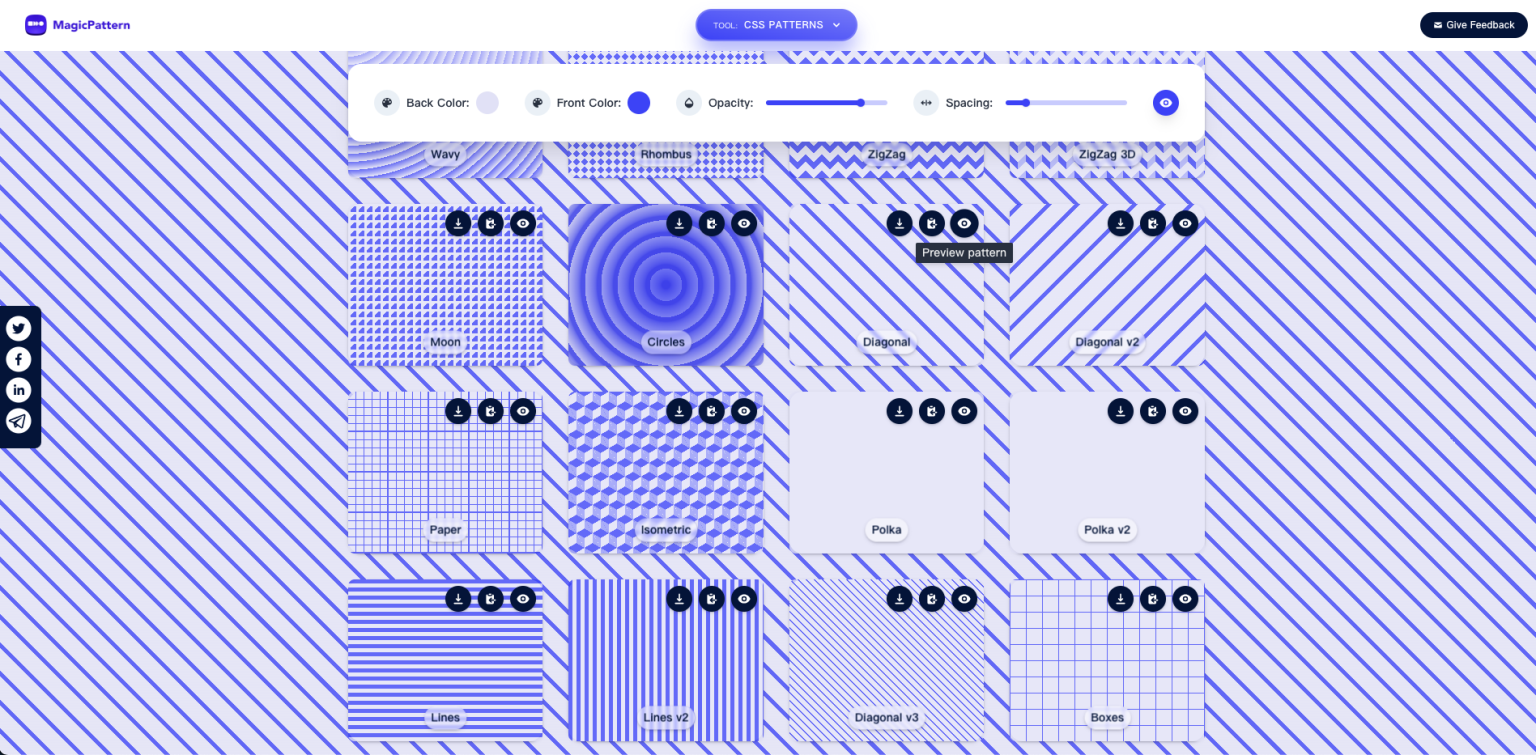 Css Background Patterns 超過 20 種免費線上背景樣式！即時預覽自訂各項數值並一鍵複製 Css Code｜鵠學苑